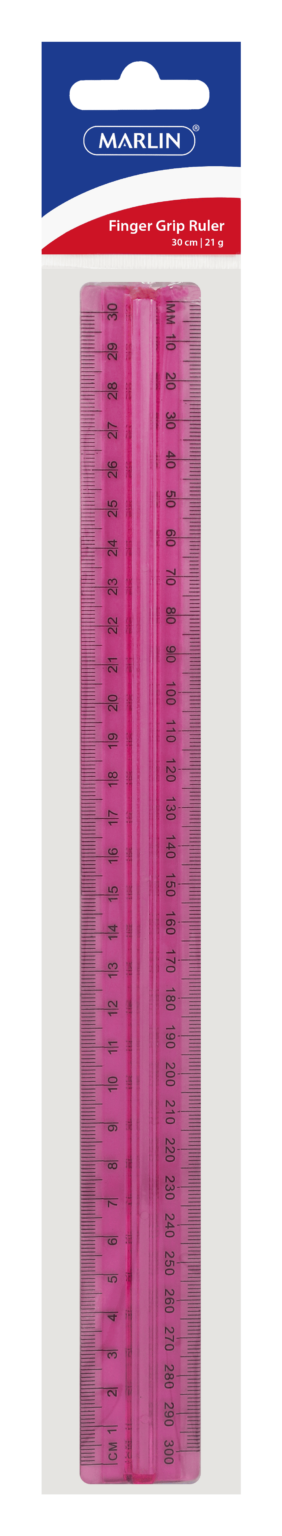 MARLIN FINGER GRIP RULERS 30CM - Park Avenue Stationers