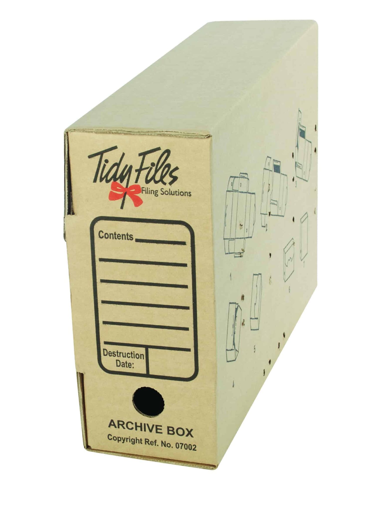 Tidy Files - ARCHIVE BOX - NO CLIP PACK OF 5 - Park Avenue Stationers