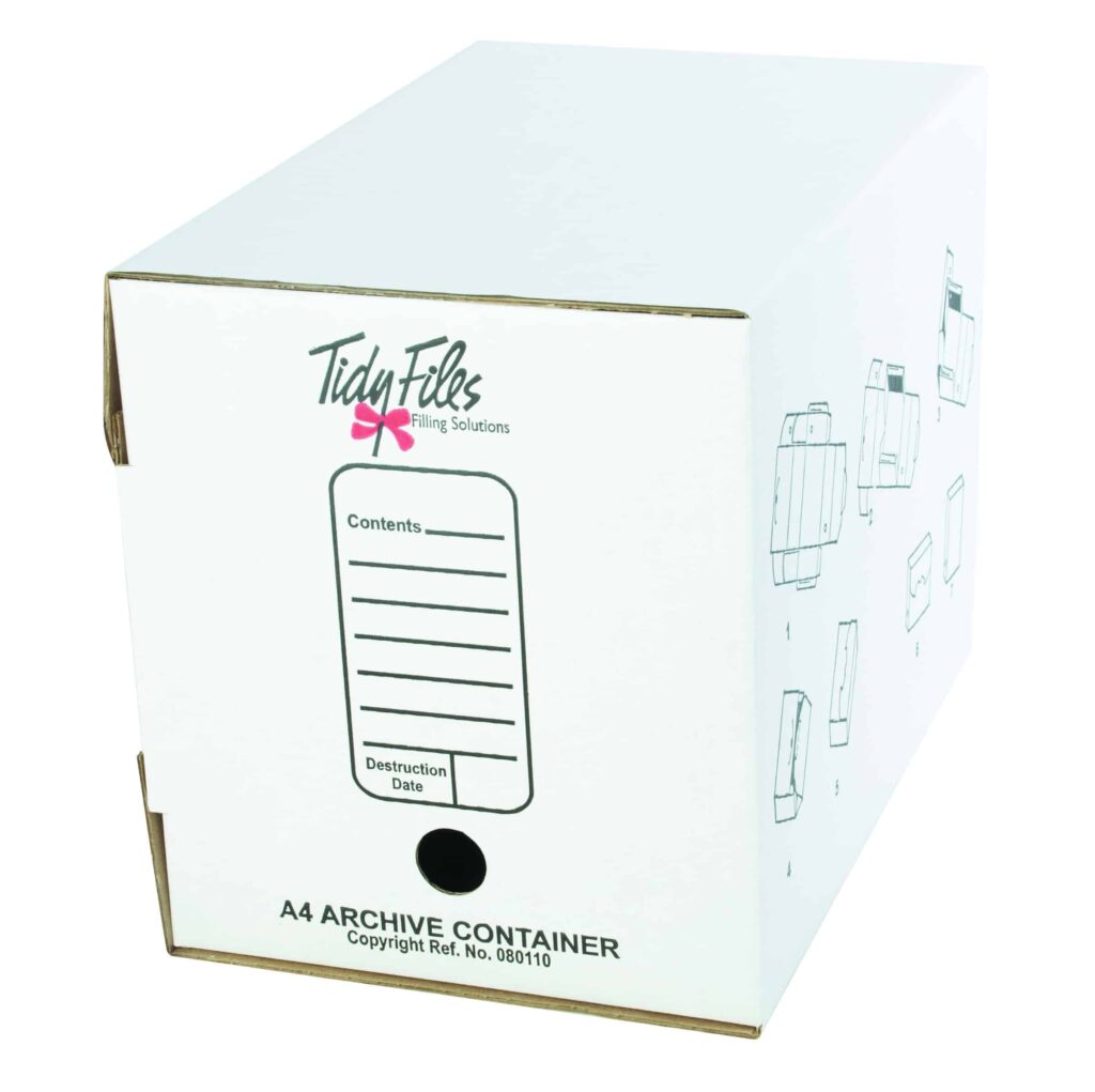 Tidy Files - A4 Archive Container Pack Of 5 - Park Avenue Stationers