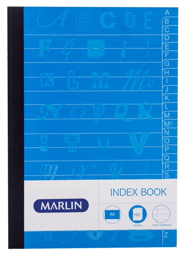 2 Quire A4 Counter Books Index - Park Avenue Stationers