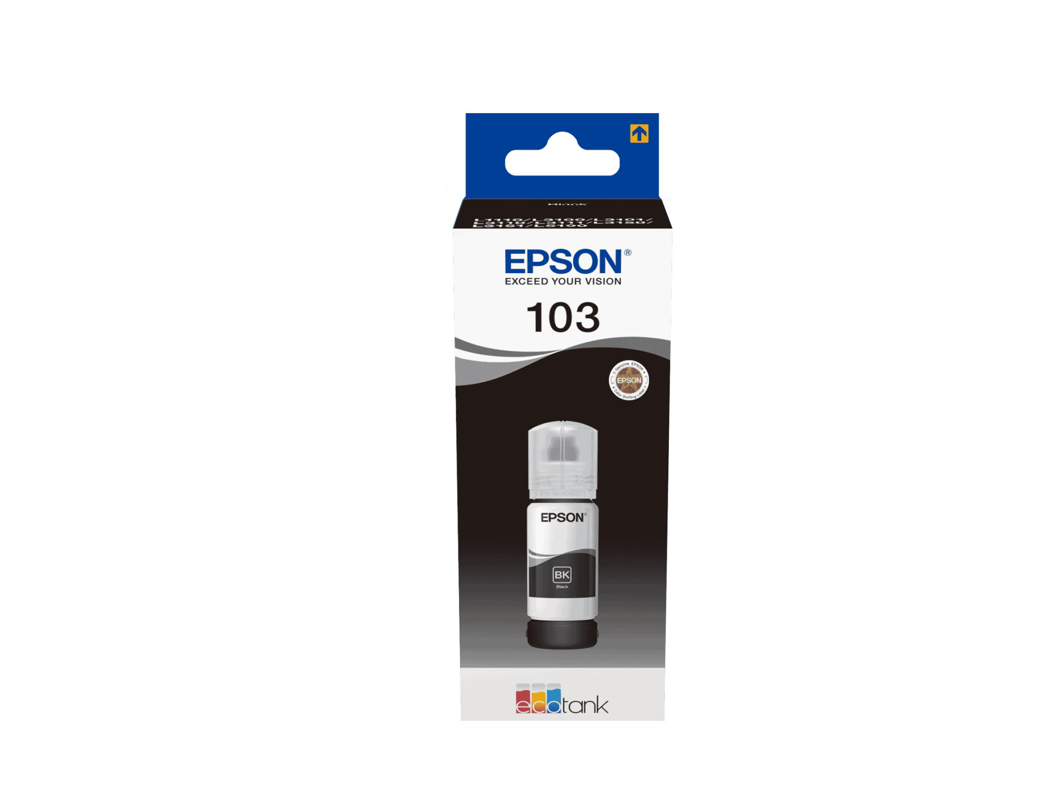 T103 65ml Ink L3110 Black Epson Original - Park Avenue Stationers