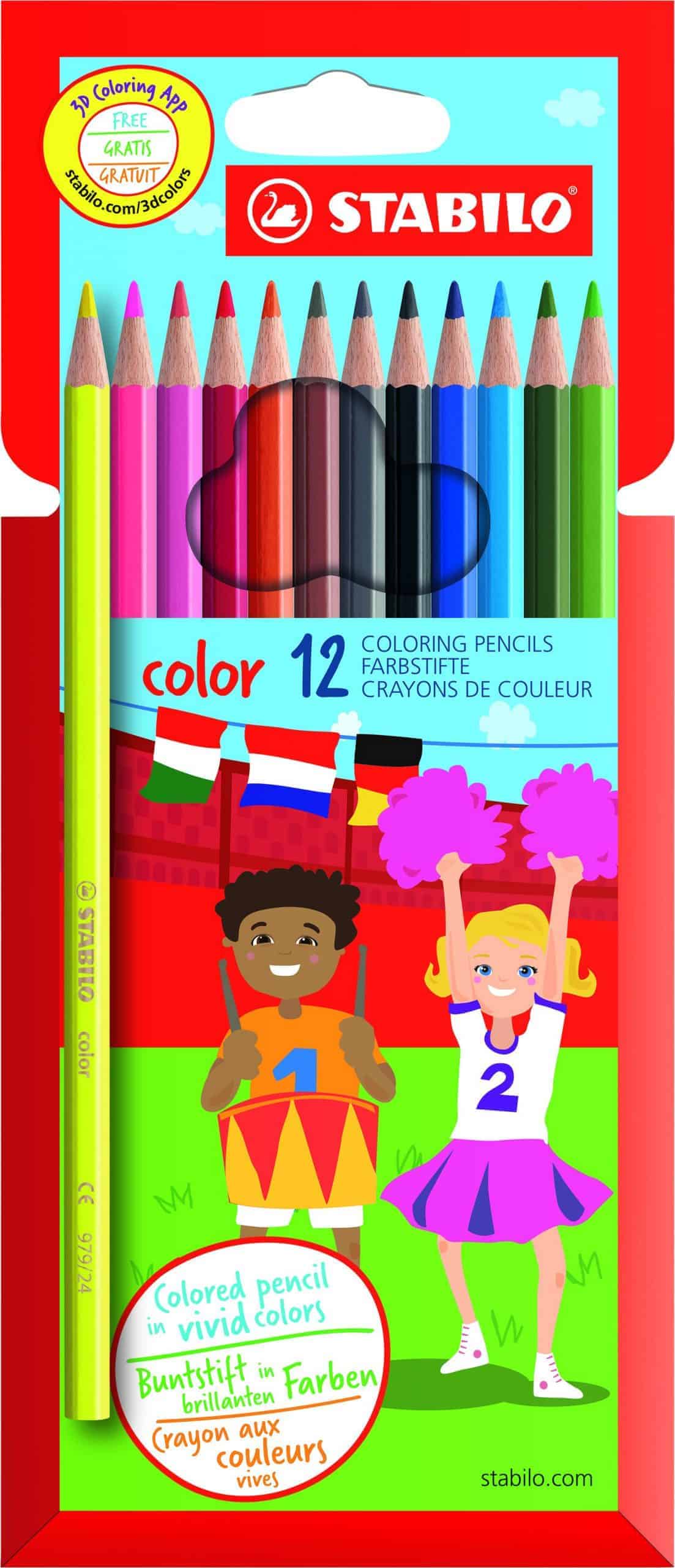 STABILO Color Colour Pencil: Assorted Box 12's - Park Avenue Stationers