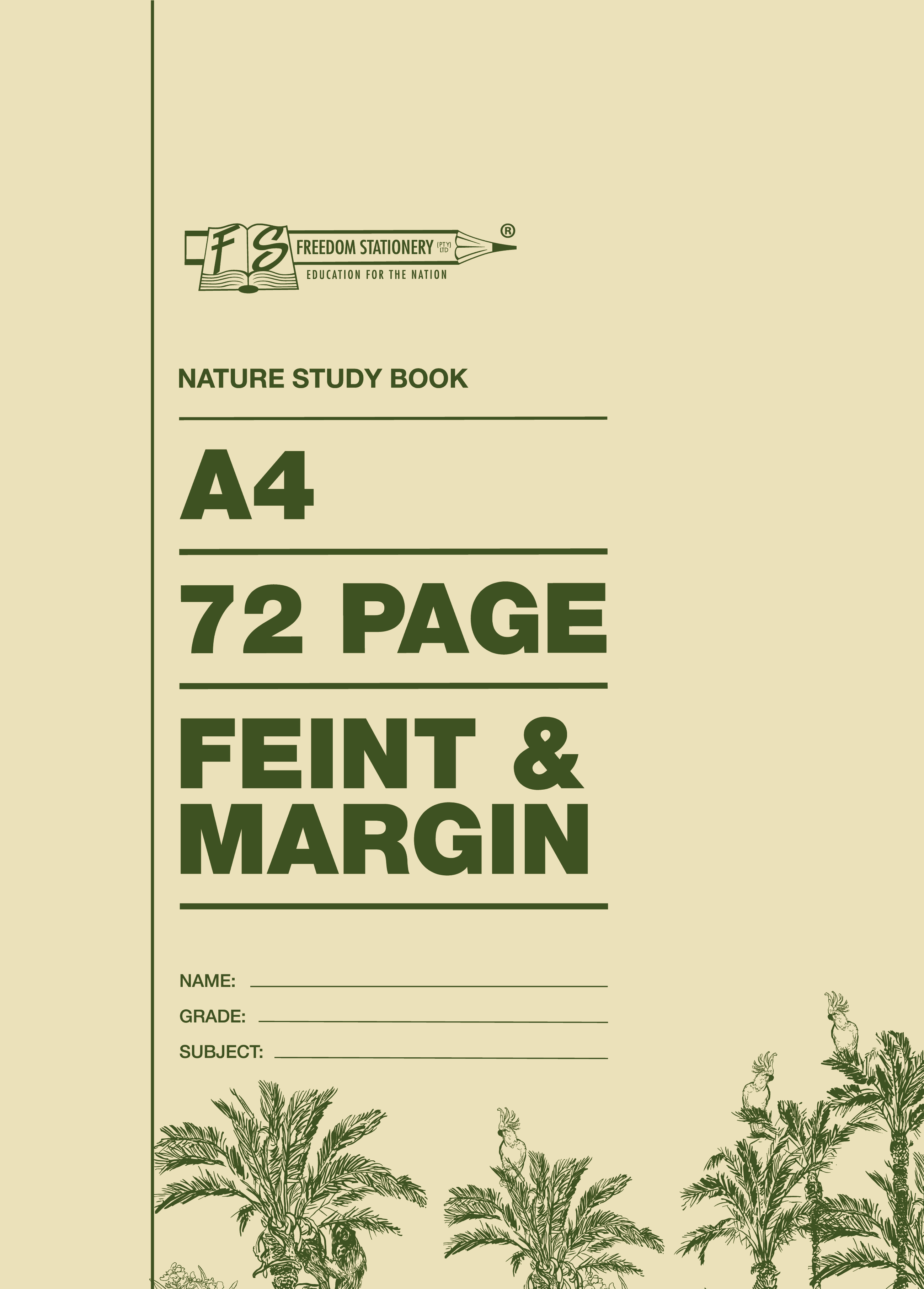 72p A4 Nature Study Books F/m - Park Avenue Stationers