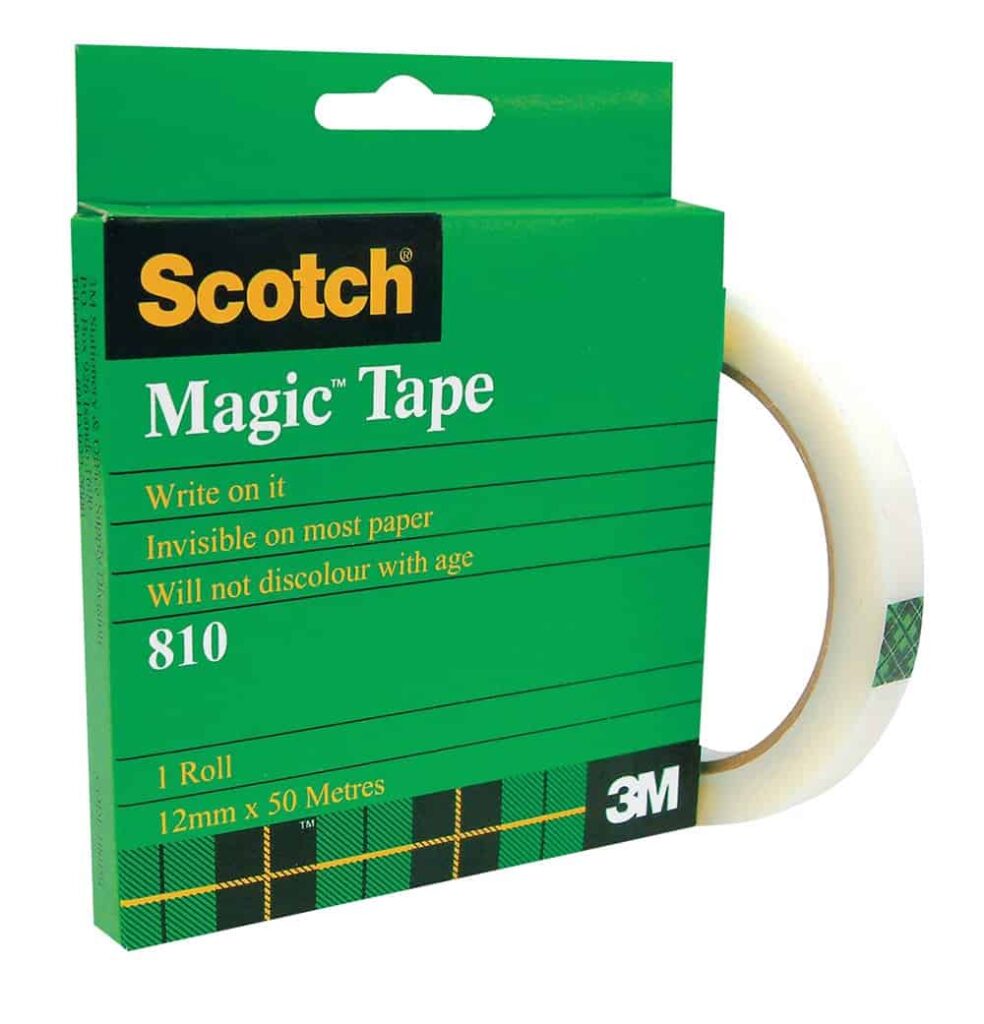 Scotch 810 Boxed Magic Tape 12mm x 50m Clear - Park Avenue Stationers