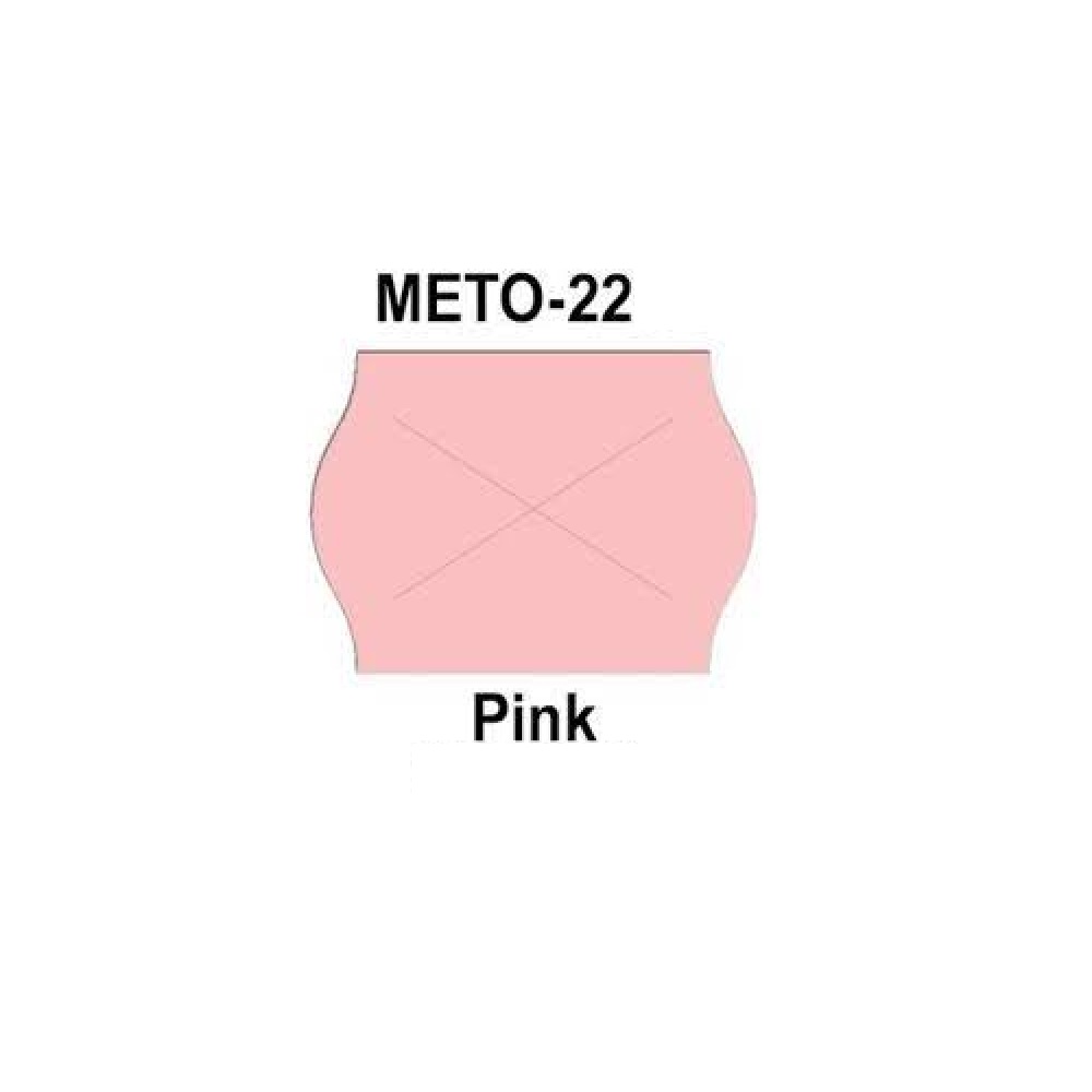Meto 22-12 Price Labels Pink - Park Avenue Stationers