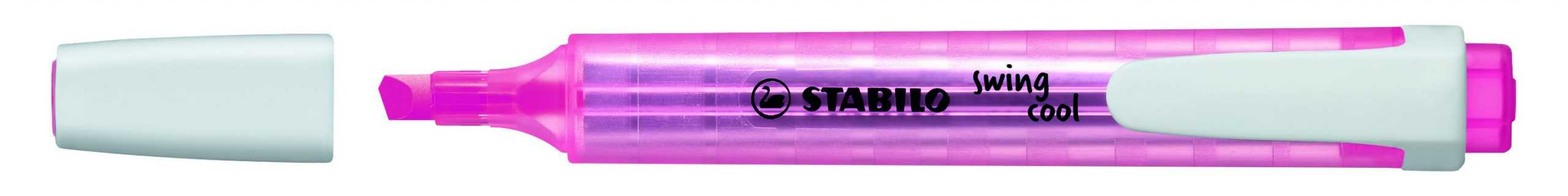 STABILO Swing Cool Highlighter: Pink Each - Park Avenue Stationers