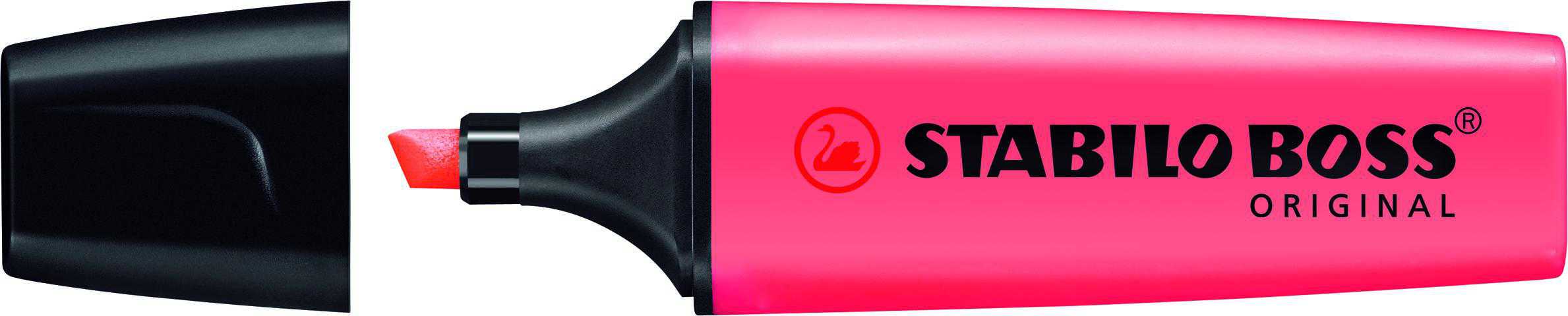 STABILO BOSS Original Highlighter: Red Each - Park Avenue Stationers