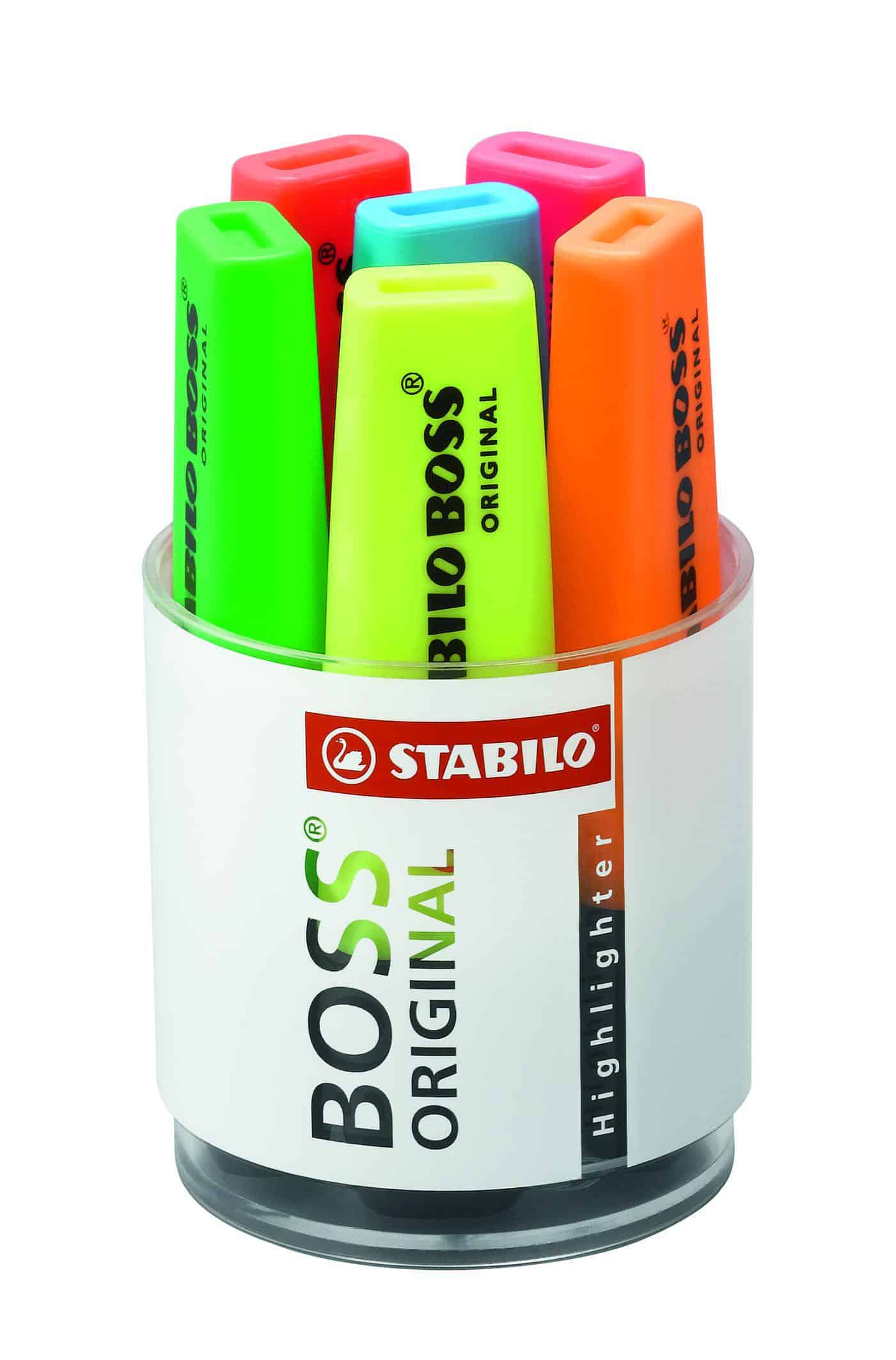 STABILO BOSS Original Highlighter: Assorted Tub 6's - Park Avenue ...