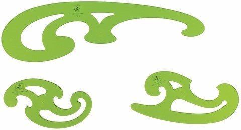Set of 3 French Curves Art 115 - Park Avenue Stationers