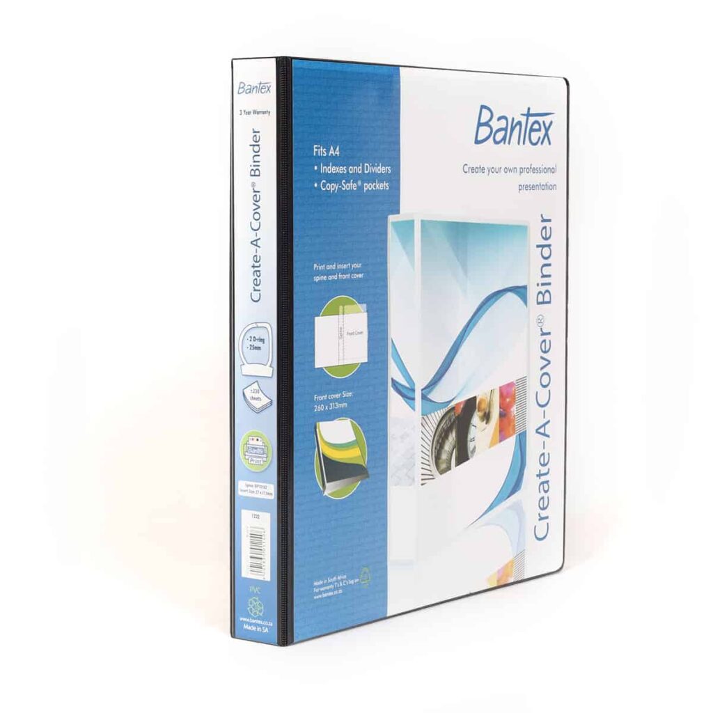 Bantex Presentation Binder PVC 2 D-Ring 25mm - Park Avenue Stationers