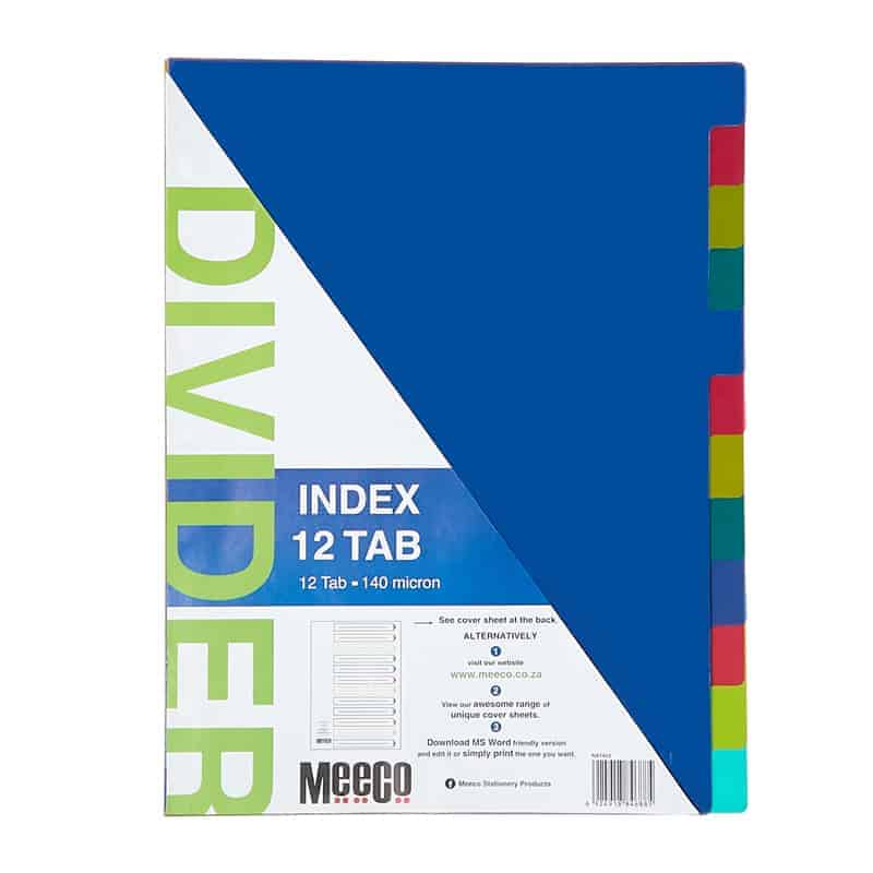 Index 140 Micron Multi Colour - Park Avenue Stationers