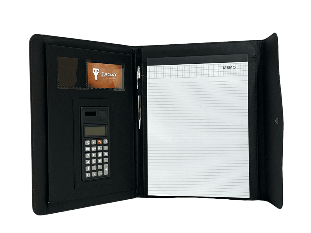 A4 Conference Folder W/calculator &flap Black 45824 - Park Avenue ...