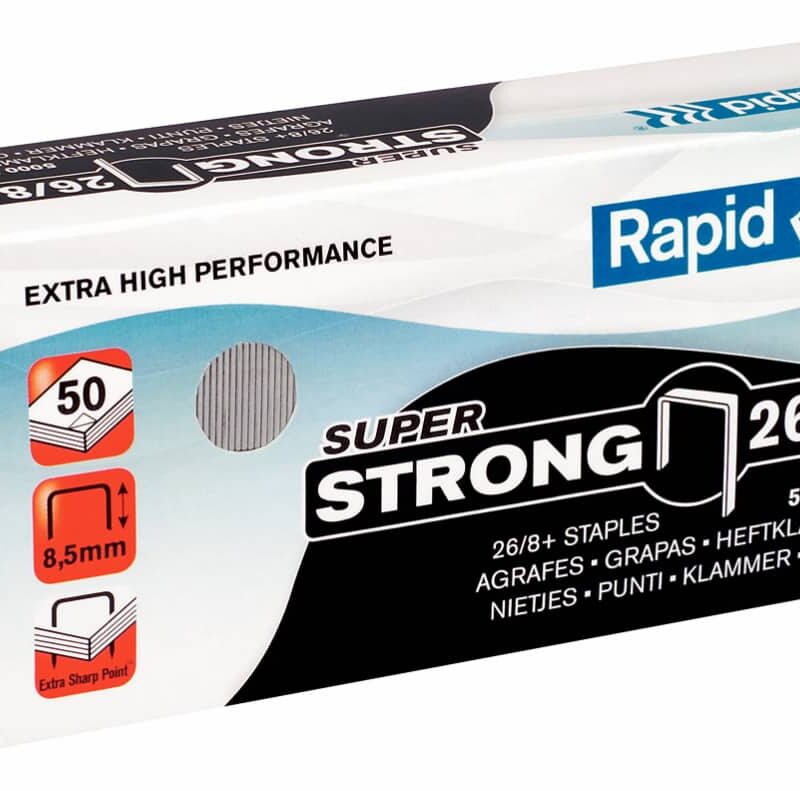 RAPID Staples 26/8 (Box Of 5000) 50-Sheets - Park Avenue Stationers