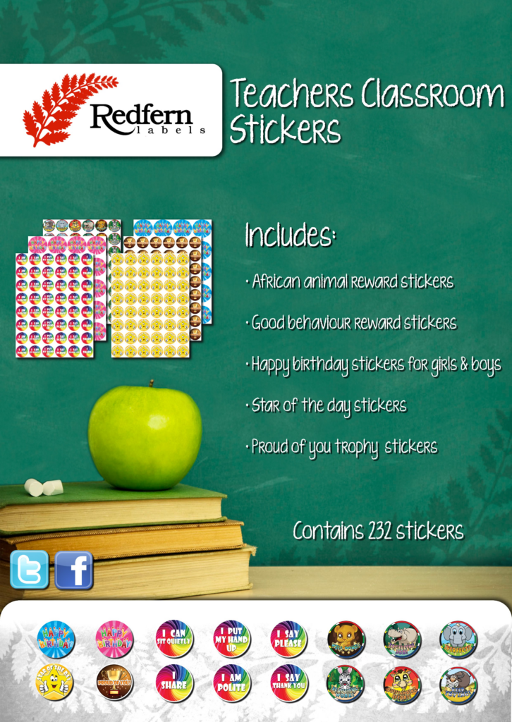 Teachers Classroom Stickers - Park Avenue Stationers