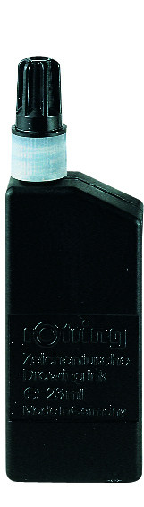 ROTRING Isograph Drawing Ink 23ml - Black - Park Avenue Stationers