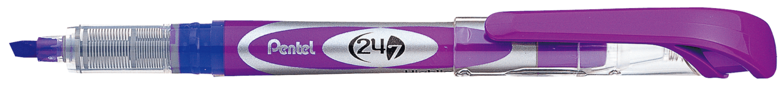 Pentel SL12 4mm Multi-purpose Chisel Tip Liquid Highlighter VIOLET ...