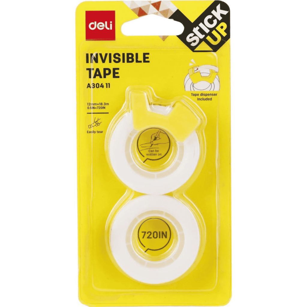 Deli Office Tape 18mmx7.62 + Dispenser - Park Avenue Stationers