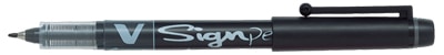 Pilot V Sign Pen Black - Park Avenue Stationers