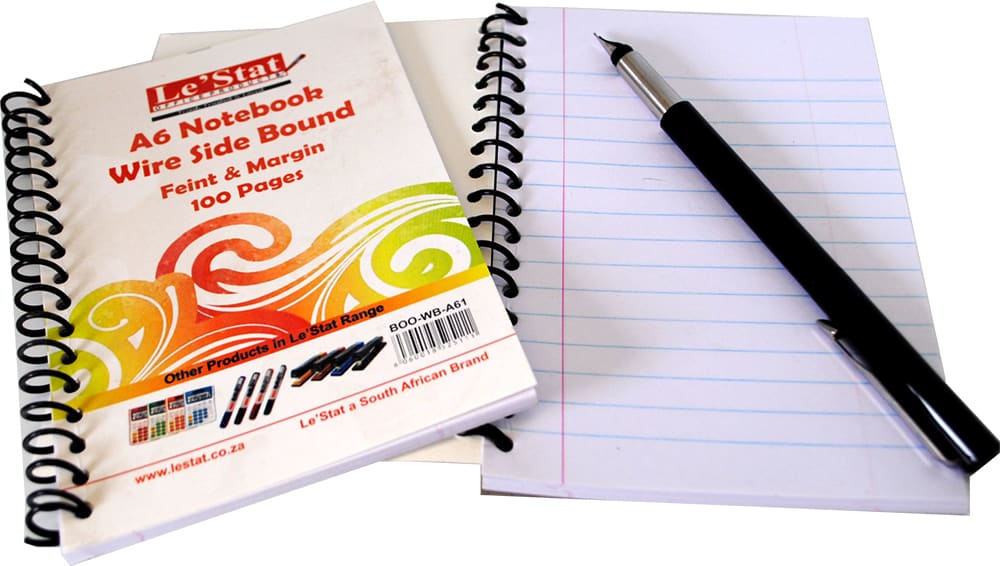 Lestat Side Wiro Book A6 100pg - Park Avenue Stationers