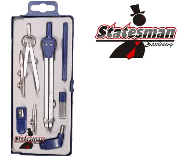 STATESMAN COMPASS 7PC SET 6907-9 - Park Avenue Stationers STATESMAN COMPASS 7PC SET 6907-9 - Park Avenue Stationers