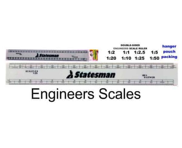 Flat Engineering Scale Rulers - Park Avenue Stationers