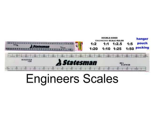 Flat Engineering Scale Rulers - Park Avenue Stationers