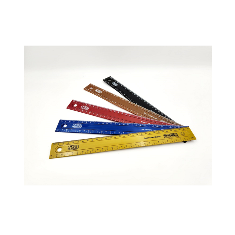 30cm Shatterproof Ruler GRR03 Colours (Each) - Park Avenue Stationers