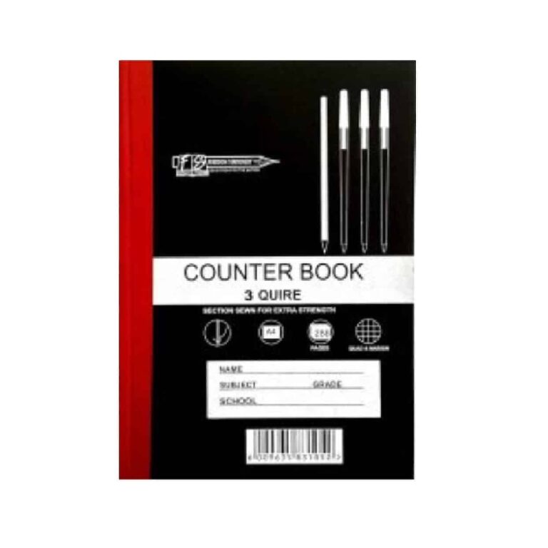 3 Quire / 288 Page A4 Counter Book - Park Avenue Stationers