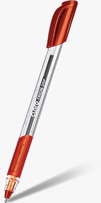 Claro Trion Clear Grip 1.0mm Red - Park Avenue Stationers