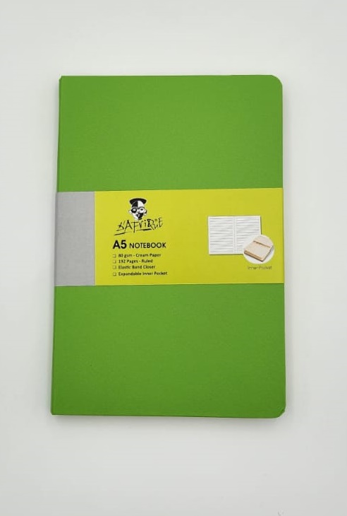 ESP A5 NOTEBOOK LIME GREEN JOURNAL *DAFRIQUE* - Park Avenue Stationers