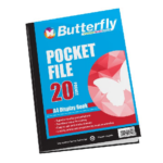 A4 20page Butterfly Pocket File - Park Avenue Stationers