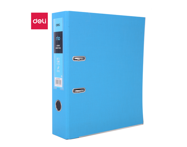 DELI POLYPROP LEVER ARCH FILE 20130 L/BLUE - Park Avenue Stationers