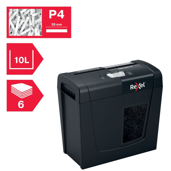 Rexel Secure X6 P4 6sheet 10litre Cross Cut Shredder - Park Avenue ...