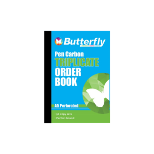 Pen Carbon Book A5 Triplicate Order *Butterfly* - Park Avenue Stationers