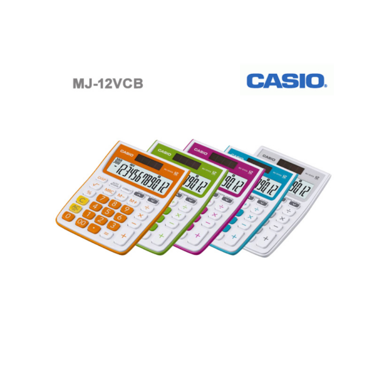 Casio Mj12vcb 12d Calculator White - Park Avenue Stationers