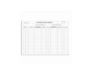 RBE- Key Register/Sleutel Register S5761 - Park Avenue Stationers