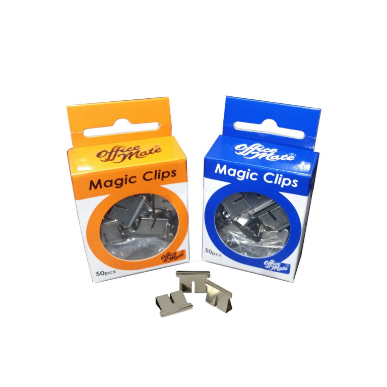 Office Mate 6.4mm Magic Clips (Box 50) - Park Avenue Stationers