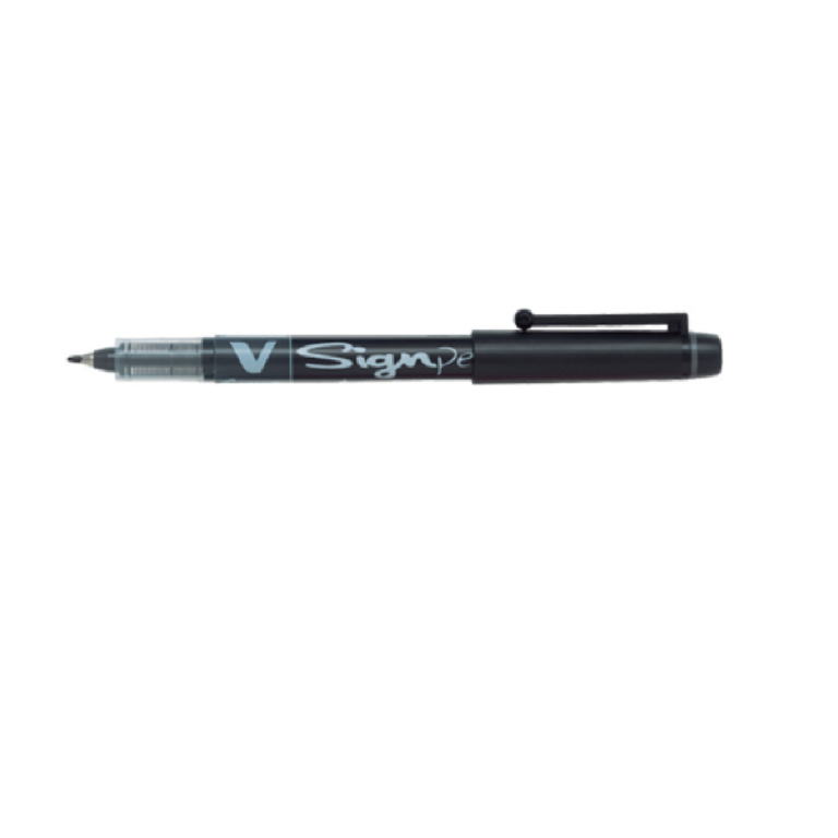 Pilot V Sign Pen Black - Park Avenue Stationers