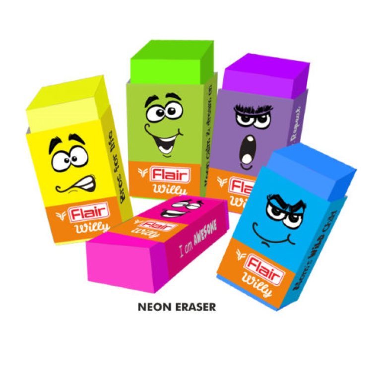 Flair Willyneon Eraser X large - Park Avenue Stationers