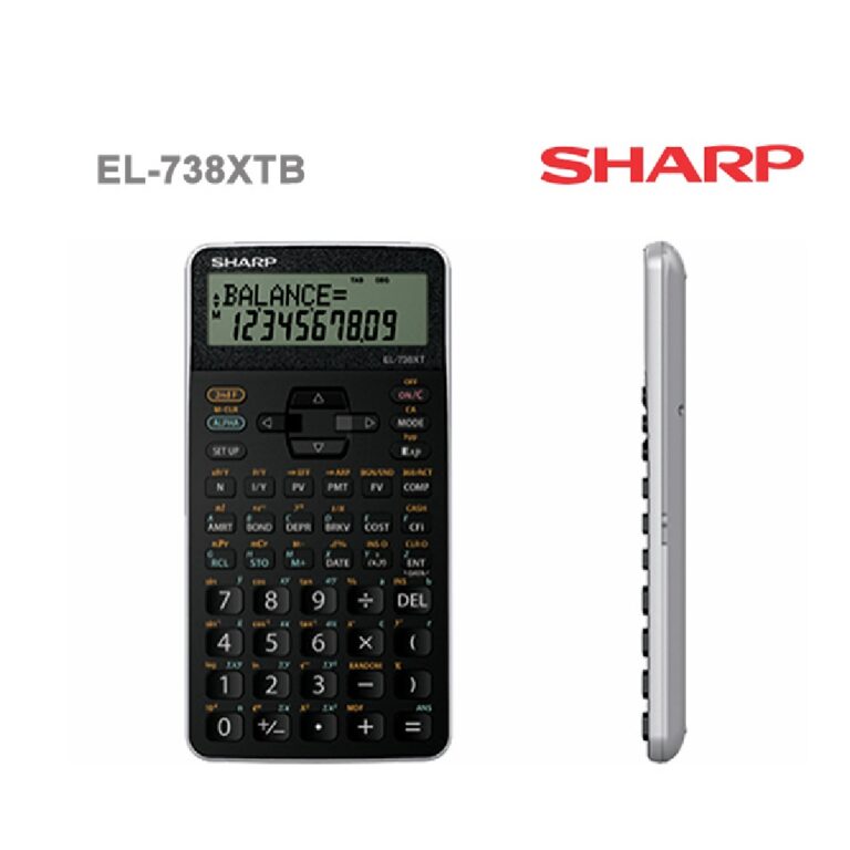 Sharp El738 Financial Calculator 12Digit - Park Avenue Stationers